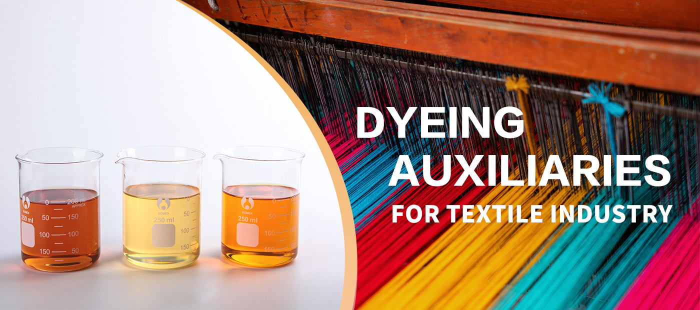 Dye fixing agents, silicone softeners, polyester sizing textile ...